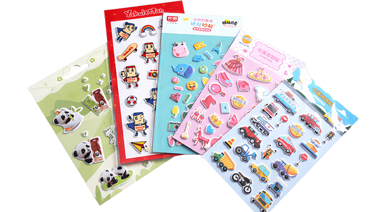 Custom Puffy Stickers | Custom 3D Foam Bubble Stickers Cheap