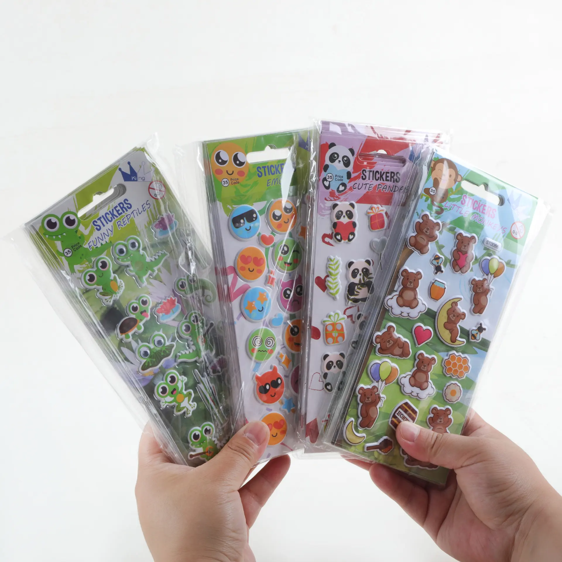 Free Stock Puffy Sticker Sample Pack - Custom Puffy Stickers